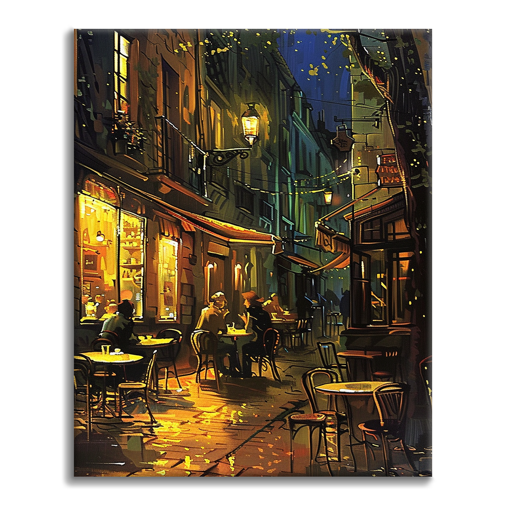 Corner Cafe - Paint by Numbers – Cheerful painting® (UK)