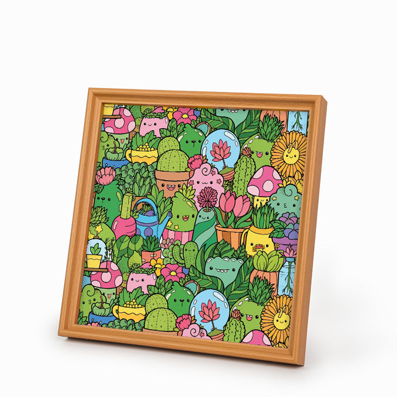 Botanical Paradise - Wooden Coloring Puzzle – Cheerful painting® (UK)