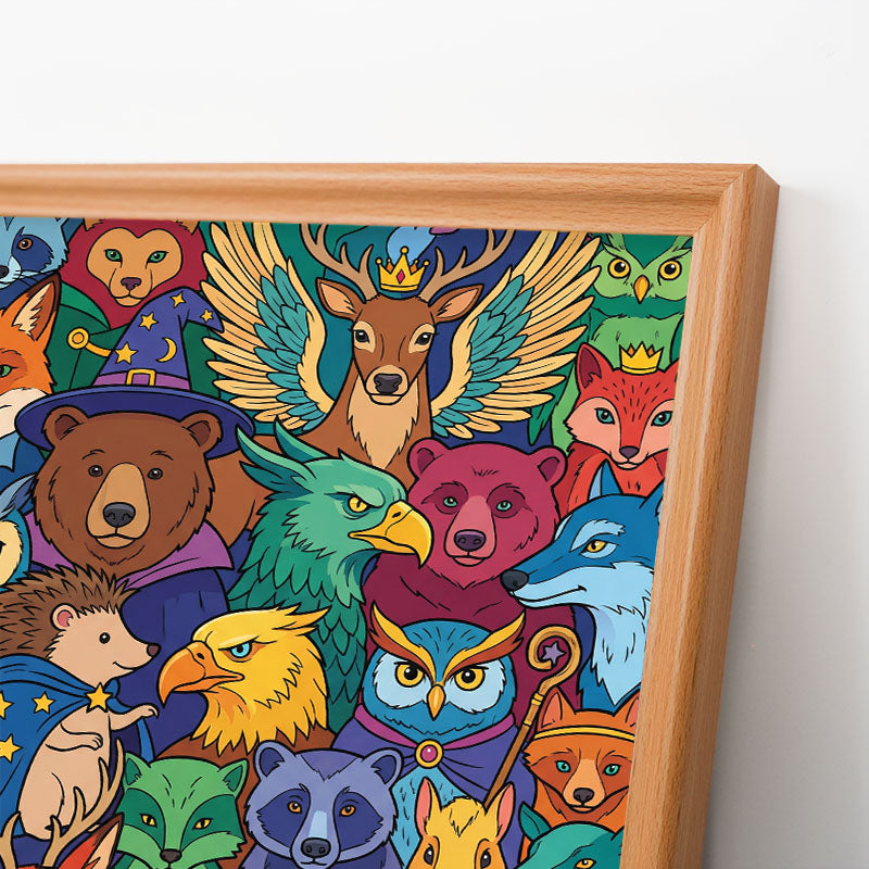 Enchanted Forest Friends - Wooden Coloring Puzzle – Cheerful painting® (UK)