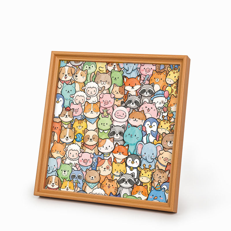 Whimsical Animals - Wooden Coloring Puzzle – Cheerful painting® (UK)
