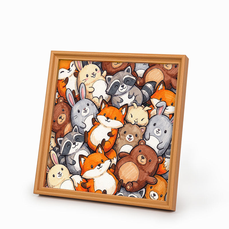 Forest Friends - Wooden Coloring Puzzle – Cheerful painting® (UK)
