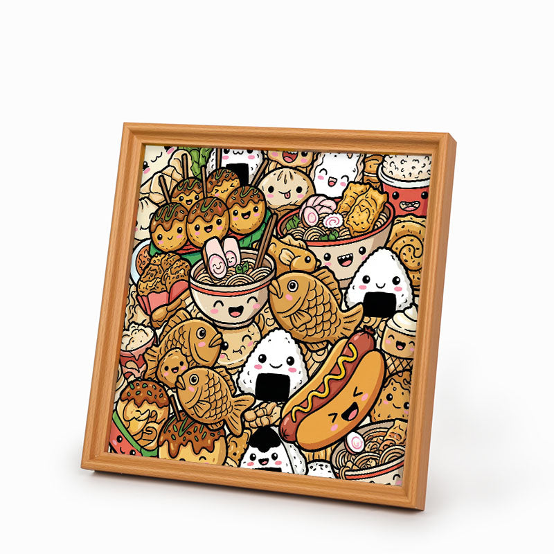 Happy Bites - Wooden Coloring Puzzle – Cheerful painting® (UK)