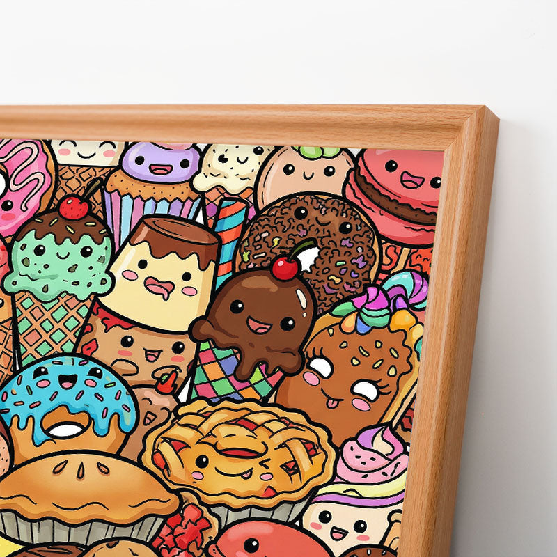 Snack Squad - Wooden Coloring Puzzle – Cheerful painting® (UK)