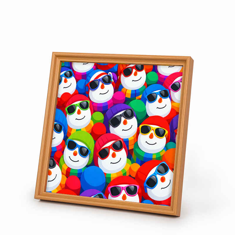 Cool Snowmen - Wooden Coloring Puzzle – Cheerful painting® (UK)