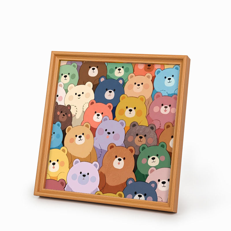 Cute Bears - Wooden Coloring Puzzle – Cheerful painting® (UK)