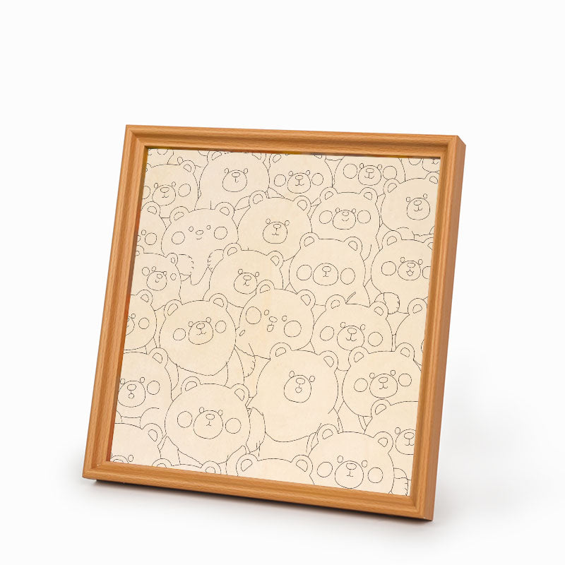 Cute Bears - Wooden Coloring Puzzle – Cheerful painting® (UK)