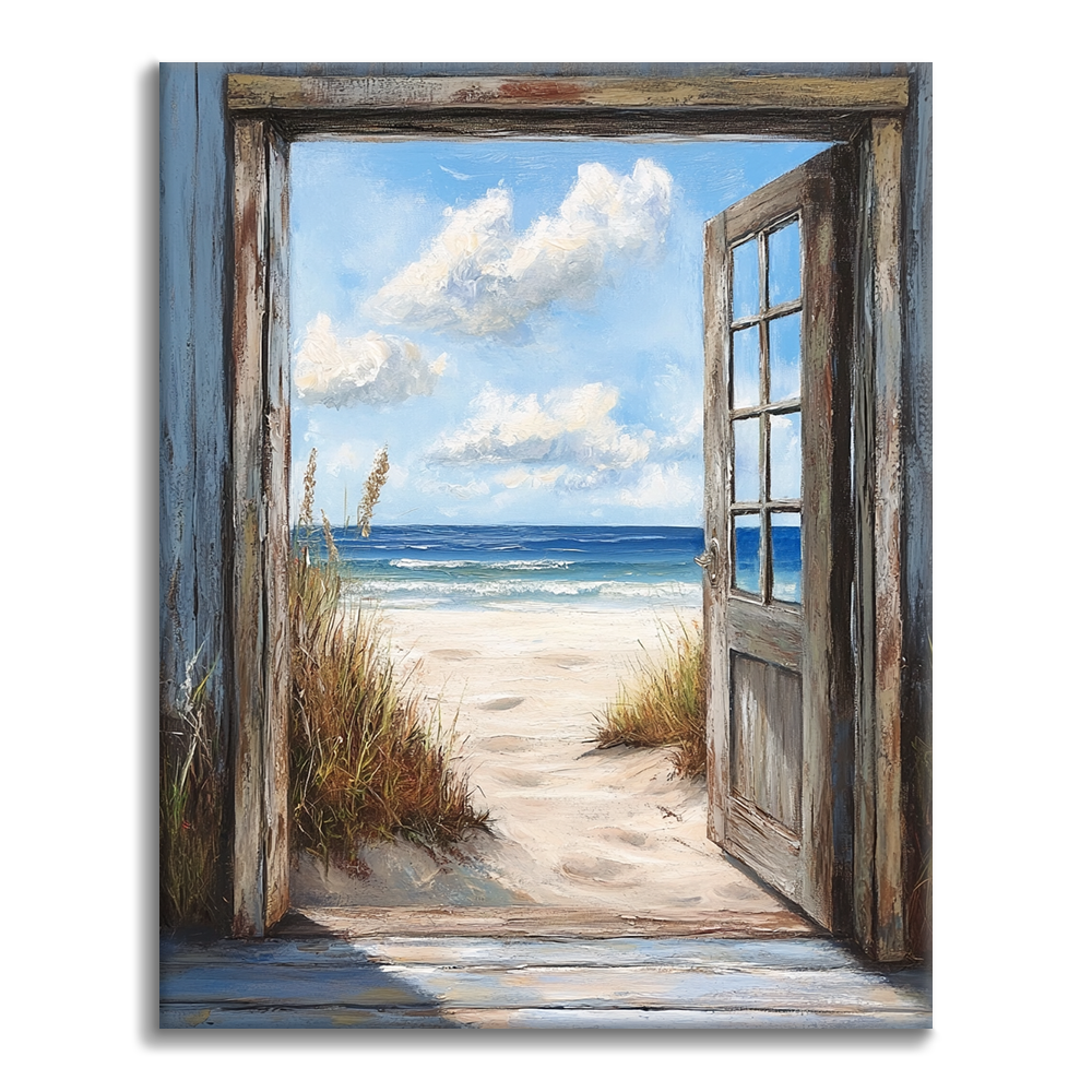 Ocean Doorway - Paint by Numbers – Cheerful painting® (UK)