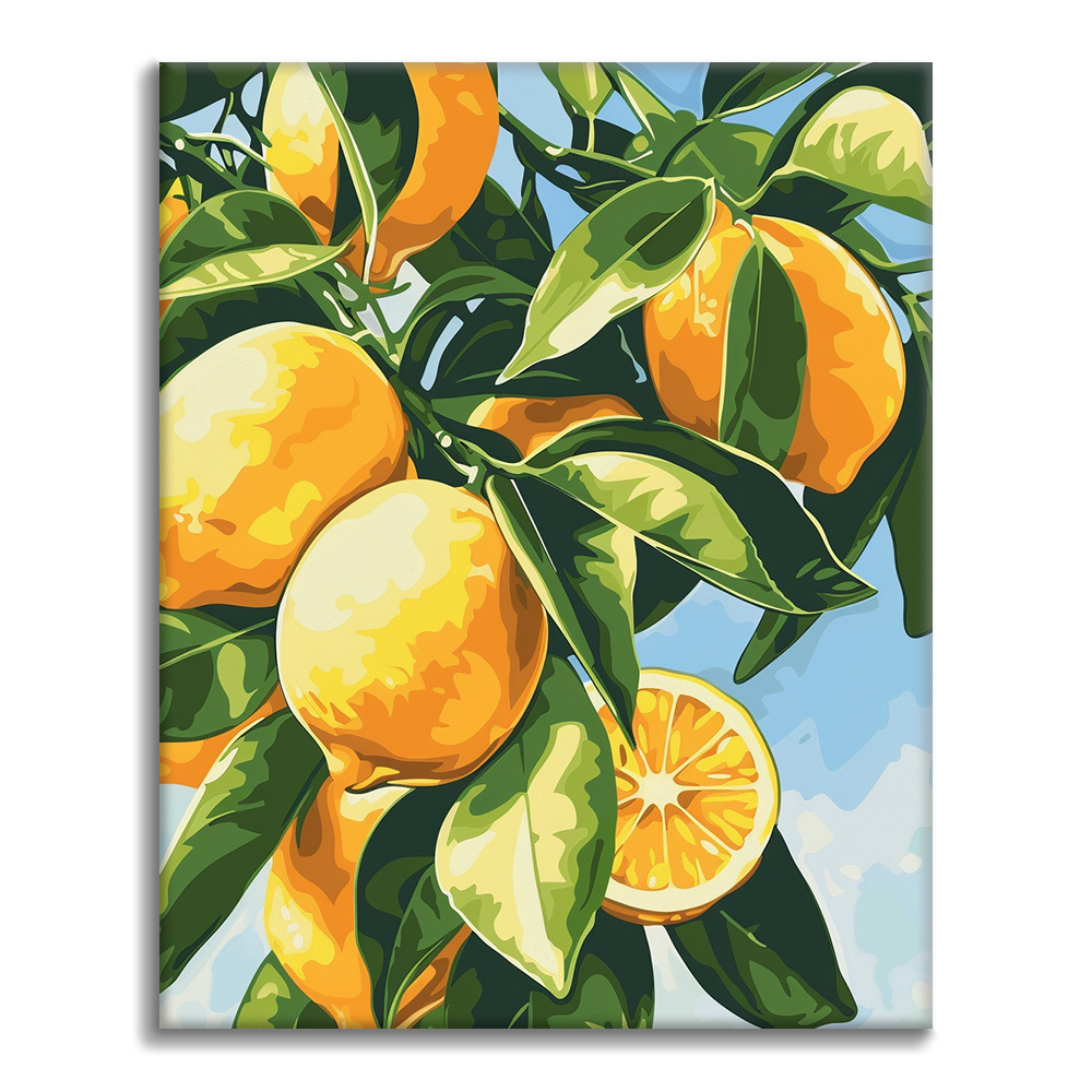 Lemon Branch - Paint by Numbers – Cheerful painting® (UK)