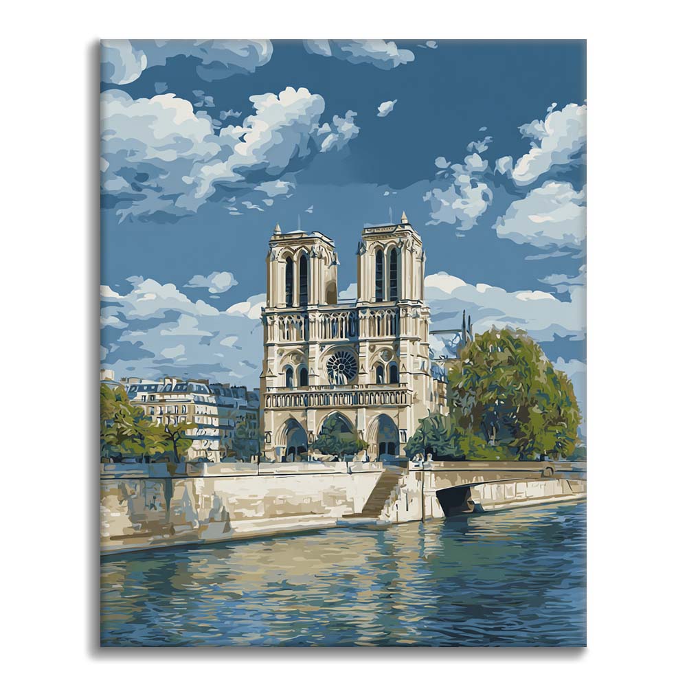 Notre-Dame Cathedral - Paint by Numbers – Cheerful painting® (UK)