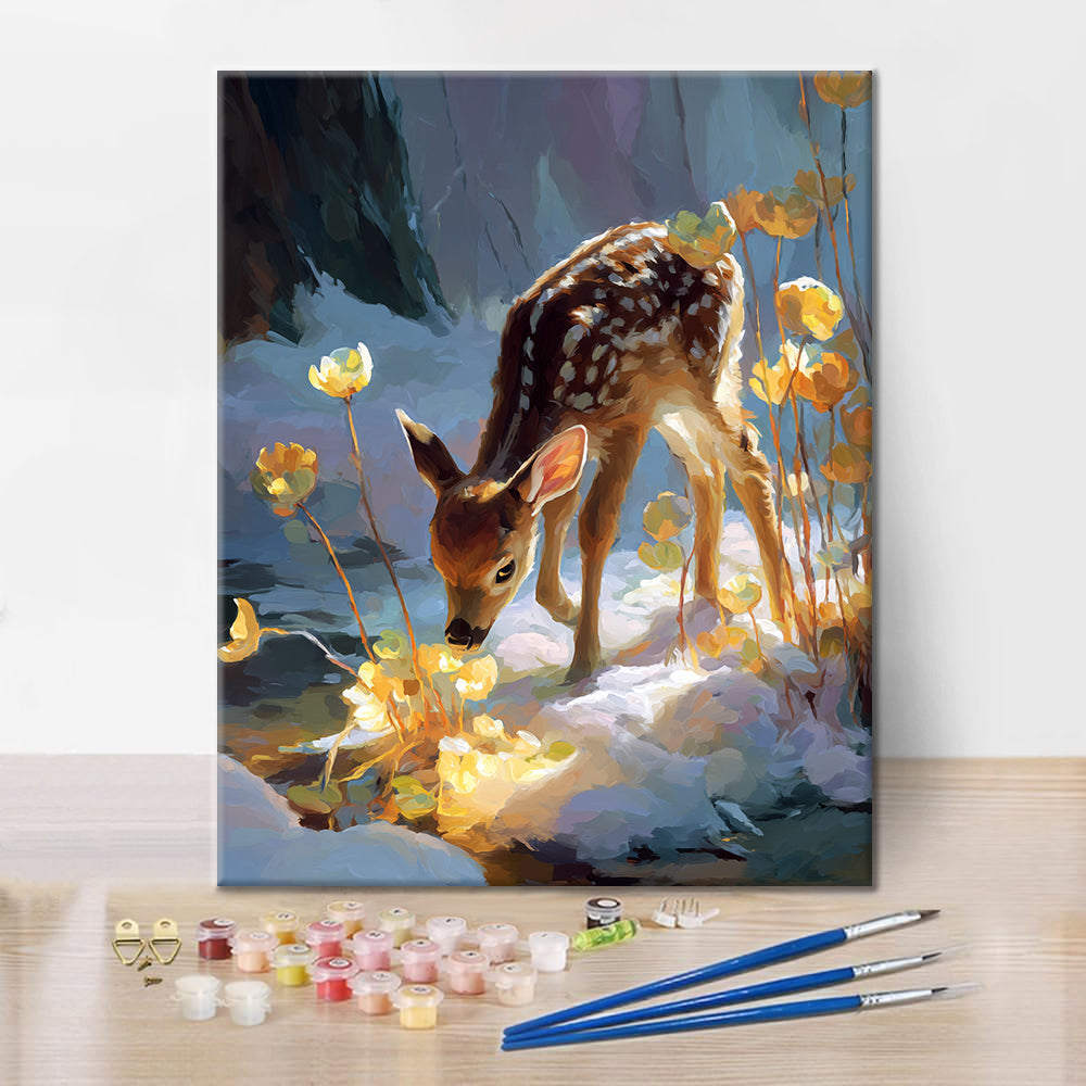 Little Fawn’s Glow - Paint by Numbers – Cheerful painting® (UK)
