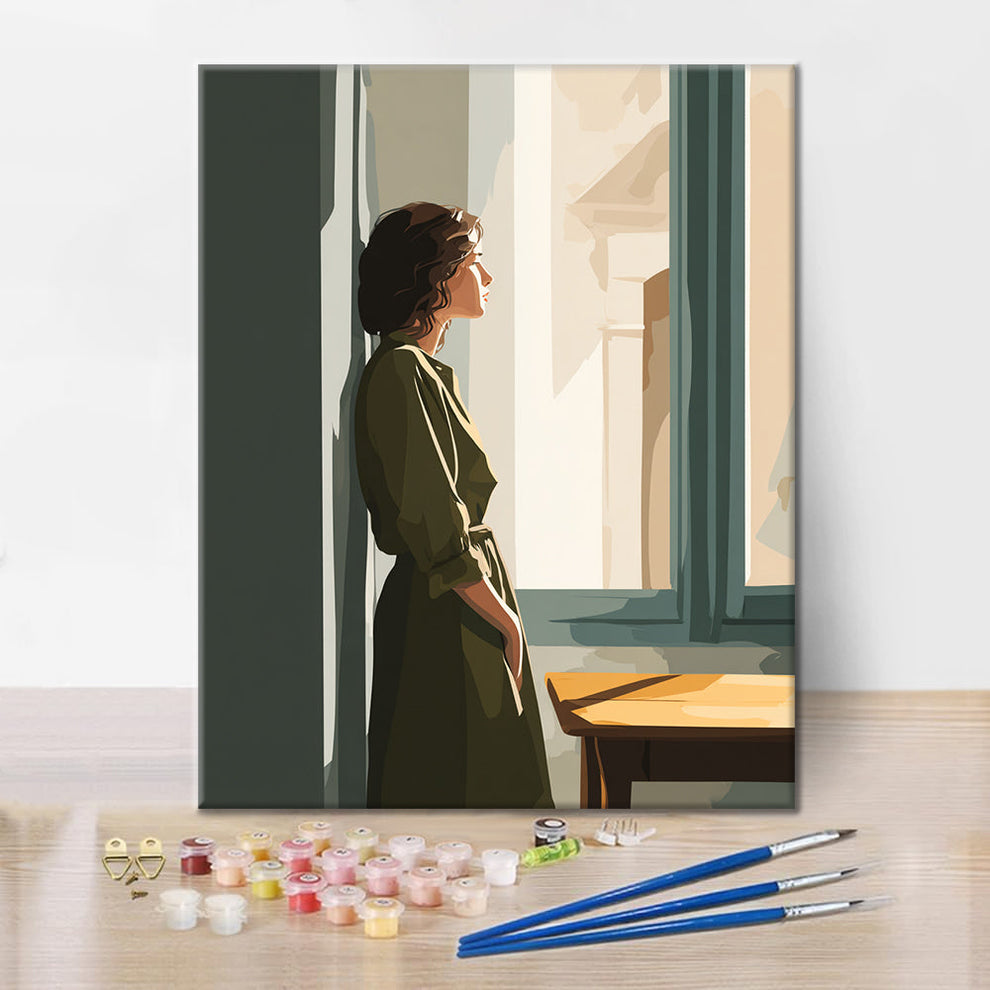 Window Figure - Paint by Numbers – Cheerful painting® (UK)